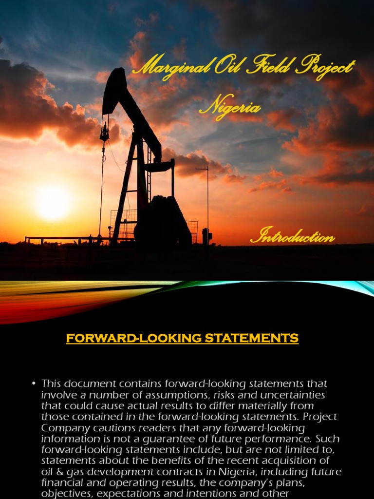 Marginal Oil Field Project Presentation - Nigeria | PDF | Swot Analysis ...