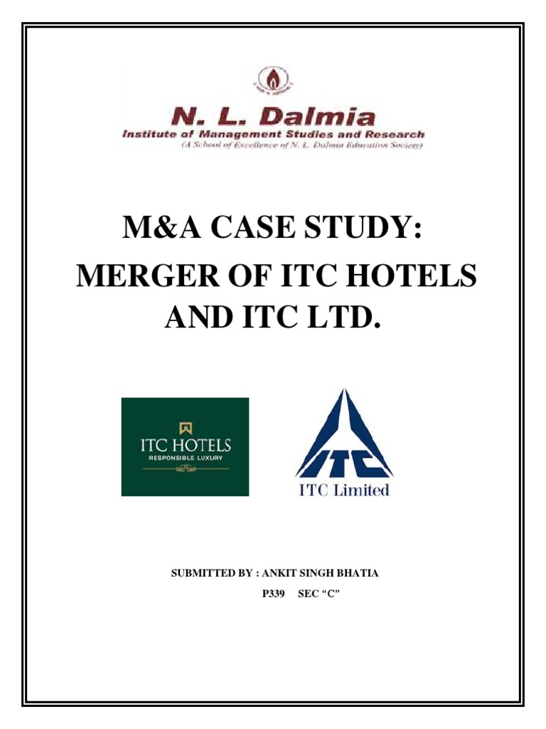 ITC Hotels and ITC Ltd. Merger Analysis | PDF | Mergers And ...