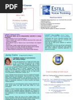 Estill Voice Model Overview | PDF | Singing | Larynx