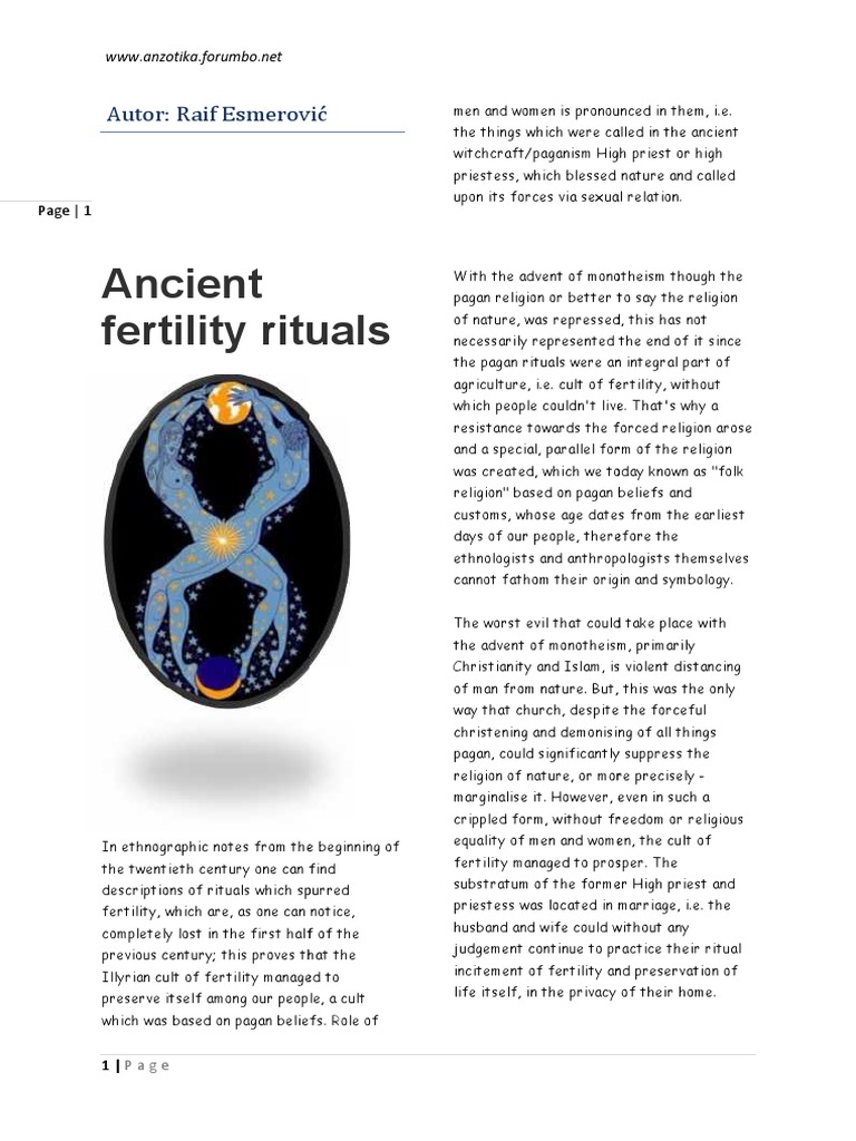 Ancient Fertility Rituals, Autor: Raif Esmerović | PDF | Menstrual ...