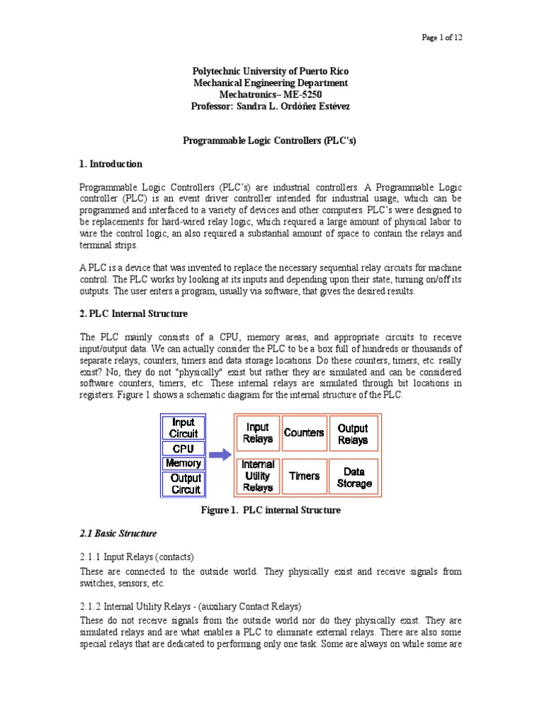 PLC Explained | PDF | Programmable Logic Controller | Relay