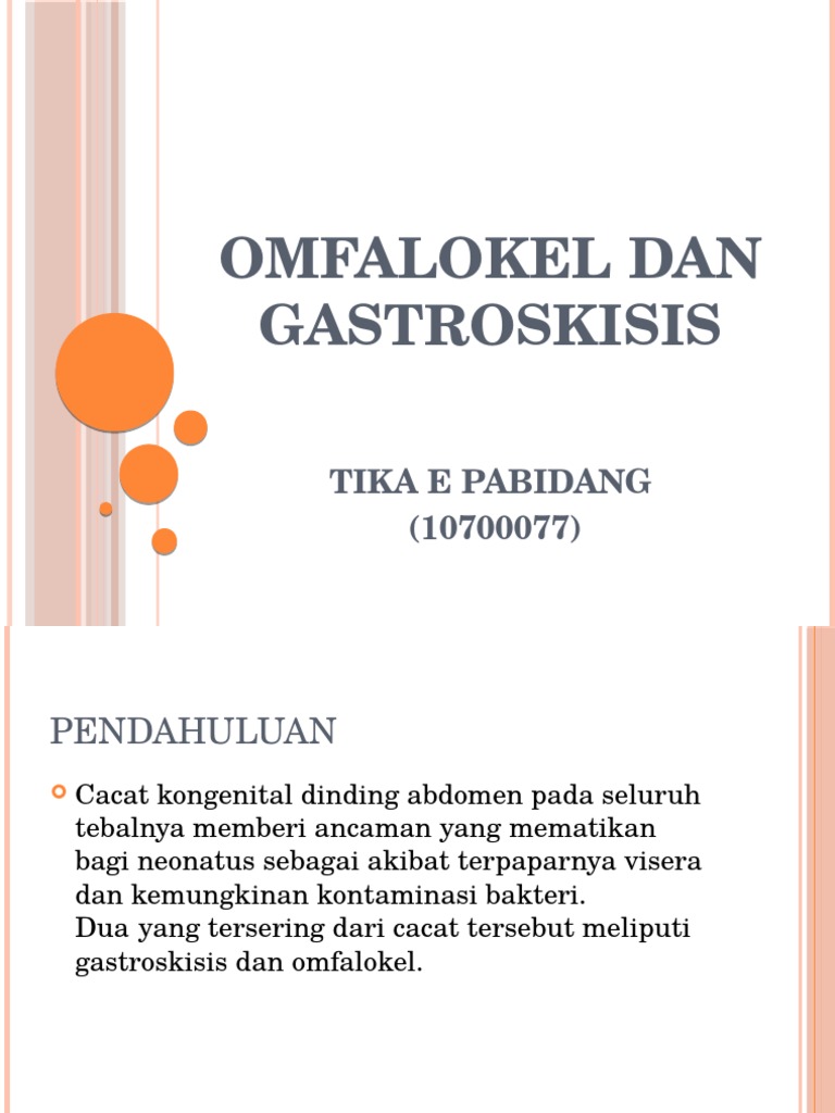 Omfalokel Dan Gastroskisis | PDF