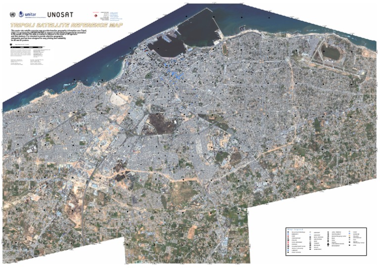 Unosat Lby Ce2011 Tripolioverview-A0-20feb11 v1 HR | PDF | Geomatics ...