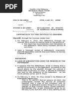 Motion For Postponement Sample | PDF | Separation Of Powers | Lawsuit