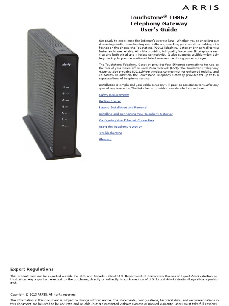 Arris Tg862 Ethernet Light Blinking | Americanwarmoms.org