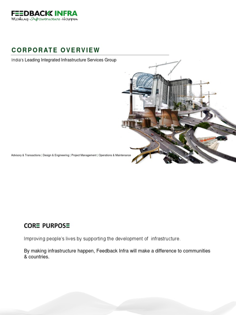 Corporate Presentation Feedback Ventures | PDF | Infrastructure ...