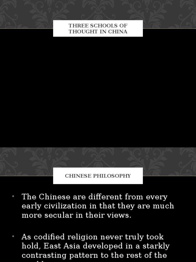 Three Philosophies of Ancient China | PDF | Confucianism | Tao