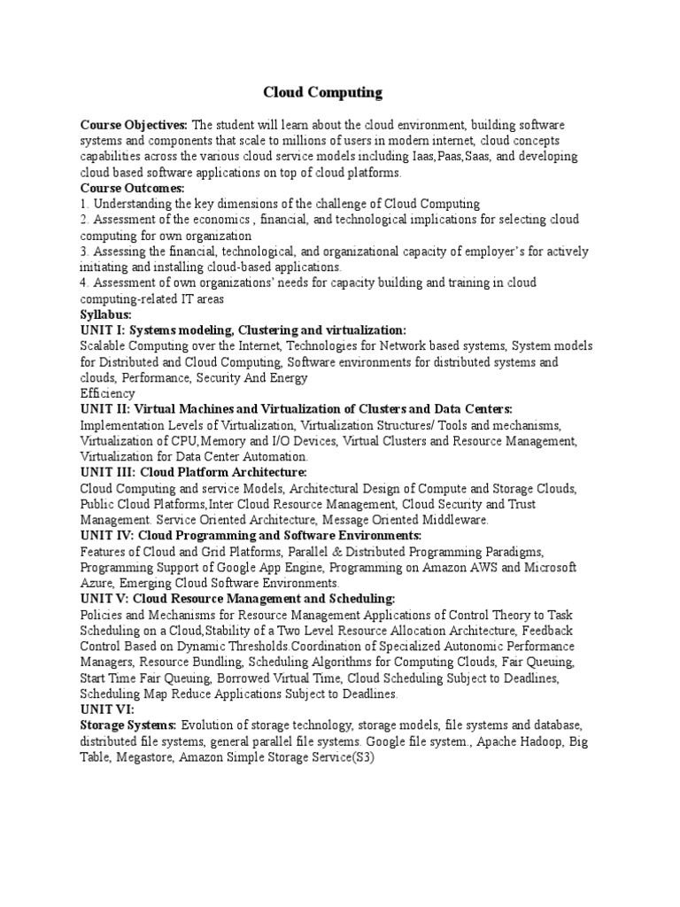 Cloud Computing | PDF | Cloud Computing | Distributed Computing Architecture