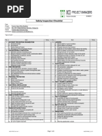 Chainsaw safety checklist Yes No N/A F/I