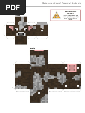 Minecraft Papercraft Food All