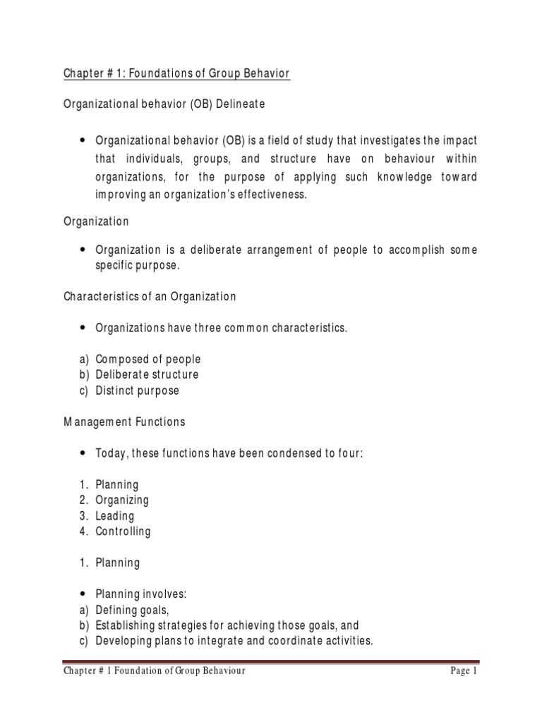 9 Chap 9 Foundation of Group Behaviour | PDF | Brainstorming | Deviance ...
