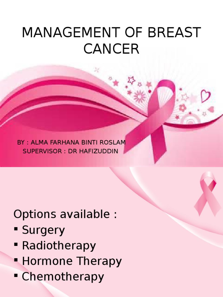 Management of Breast CA | PDF | Mastectomy | Cancer Treatments