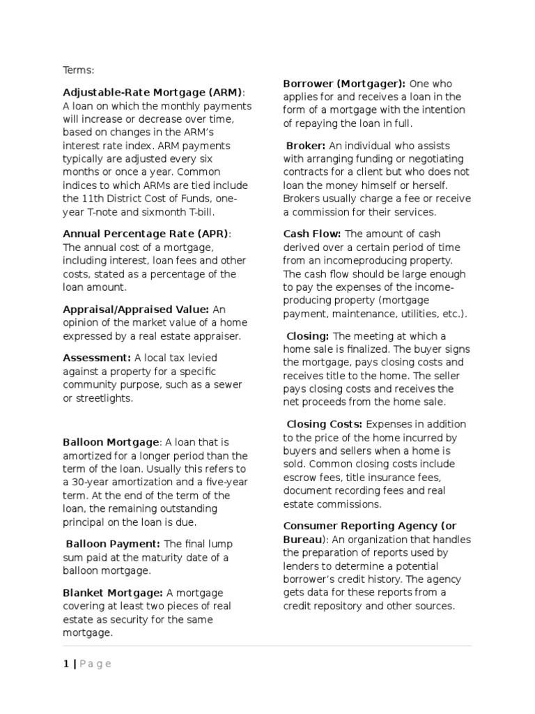 Real Estate Notes | PDF | Mortgage Loan | Federal Housing Administration