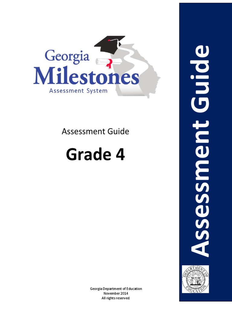 Georgia Milestones Grade 4 Eog Assessment Guide | PDF | Educational ...