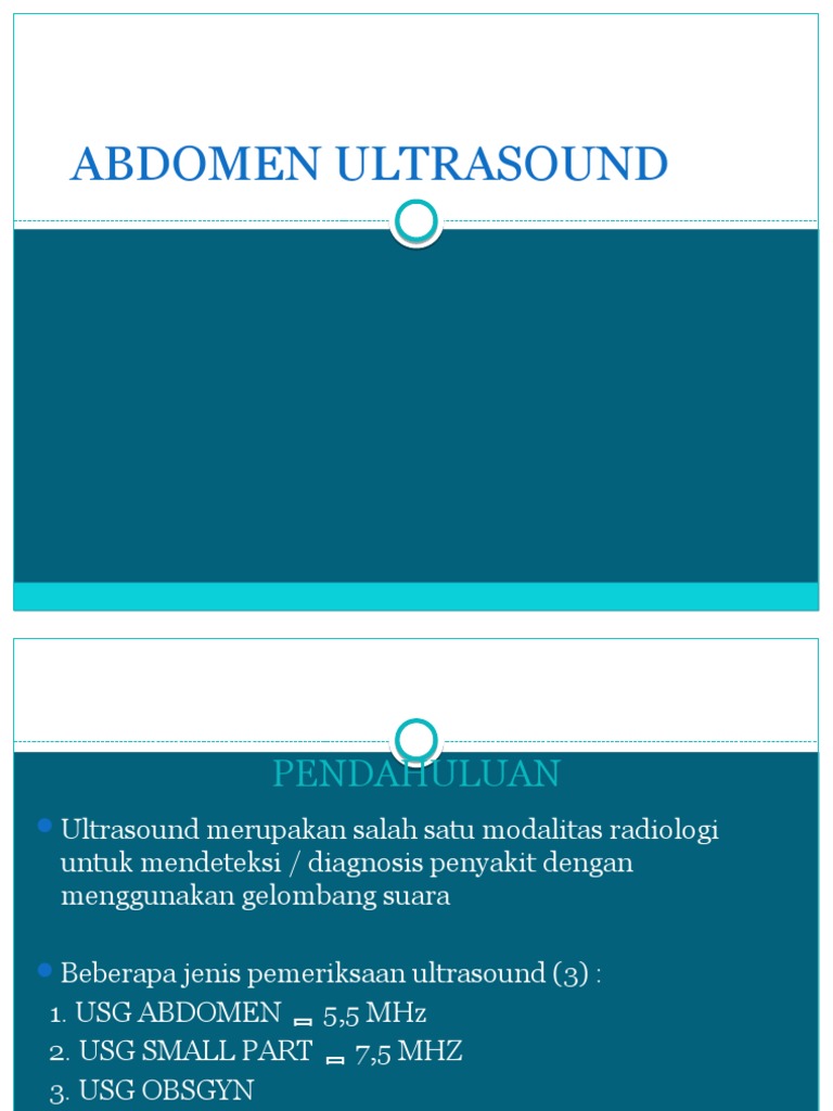 Usg Abdomen | PDF