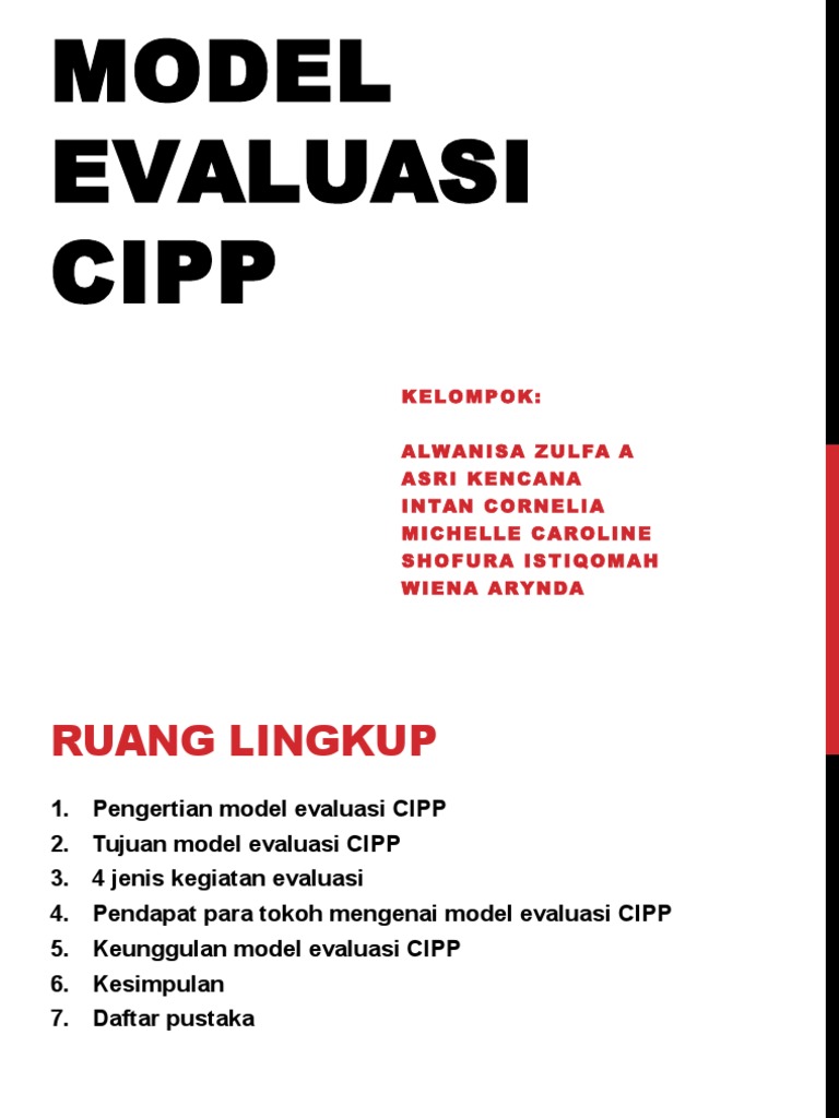 Model Evaluasi Cipp | PDF