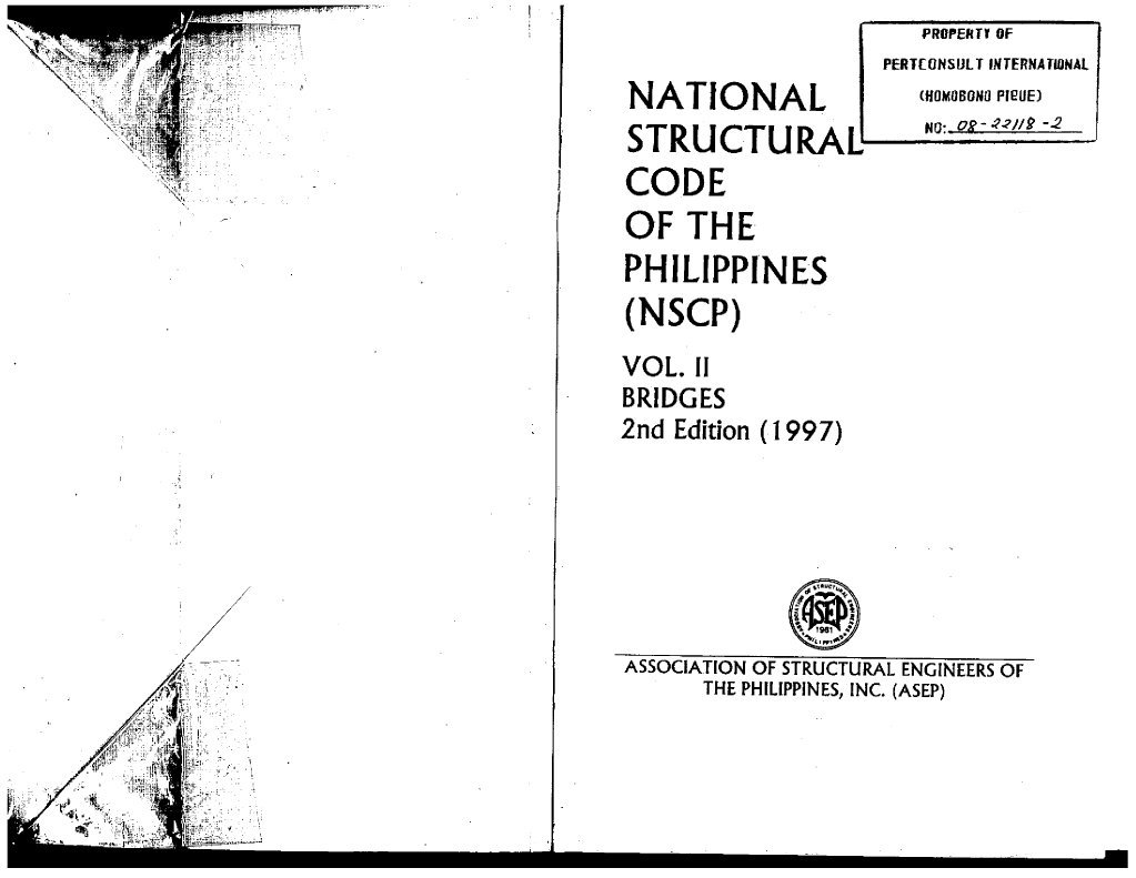 National Structural Code of The NSCP Volume II Bridges 2nd Edition | PDF