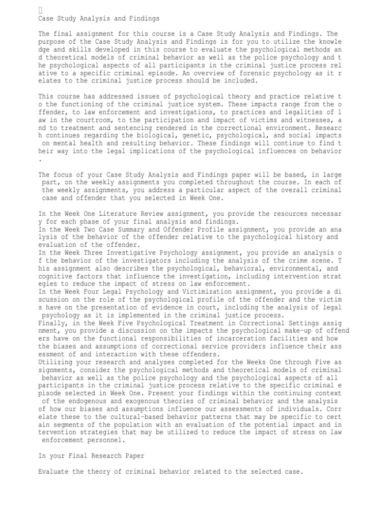 Case Study Jeffrey Dahmer | PDF | Offender Profiling | Crime & Violence