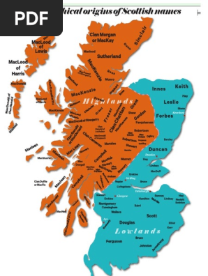 Scottish Clan Map