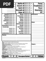 Savage Worlds - Character Sheet (Fillable) | PDF | Leisure | Leisure ...