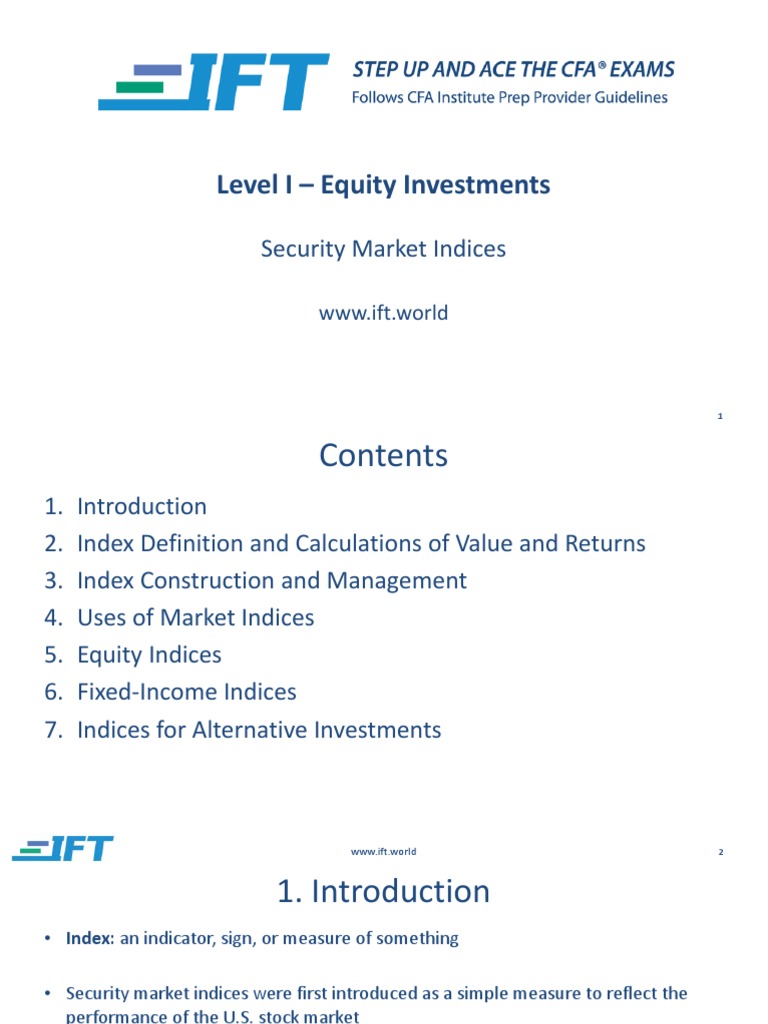 R47 Security Market Indices | PDF | Stock Market Index | Stock Market