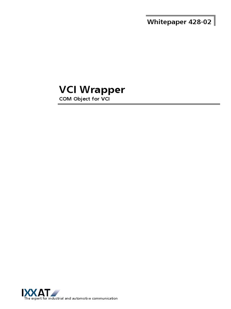Vci Wrapper e 21 | PDF | Component Object Model | Component Based ...