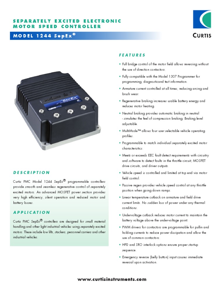 Curtis PDF | PDF | Electric Motor | Electrical Equipment