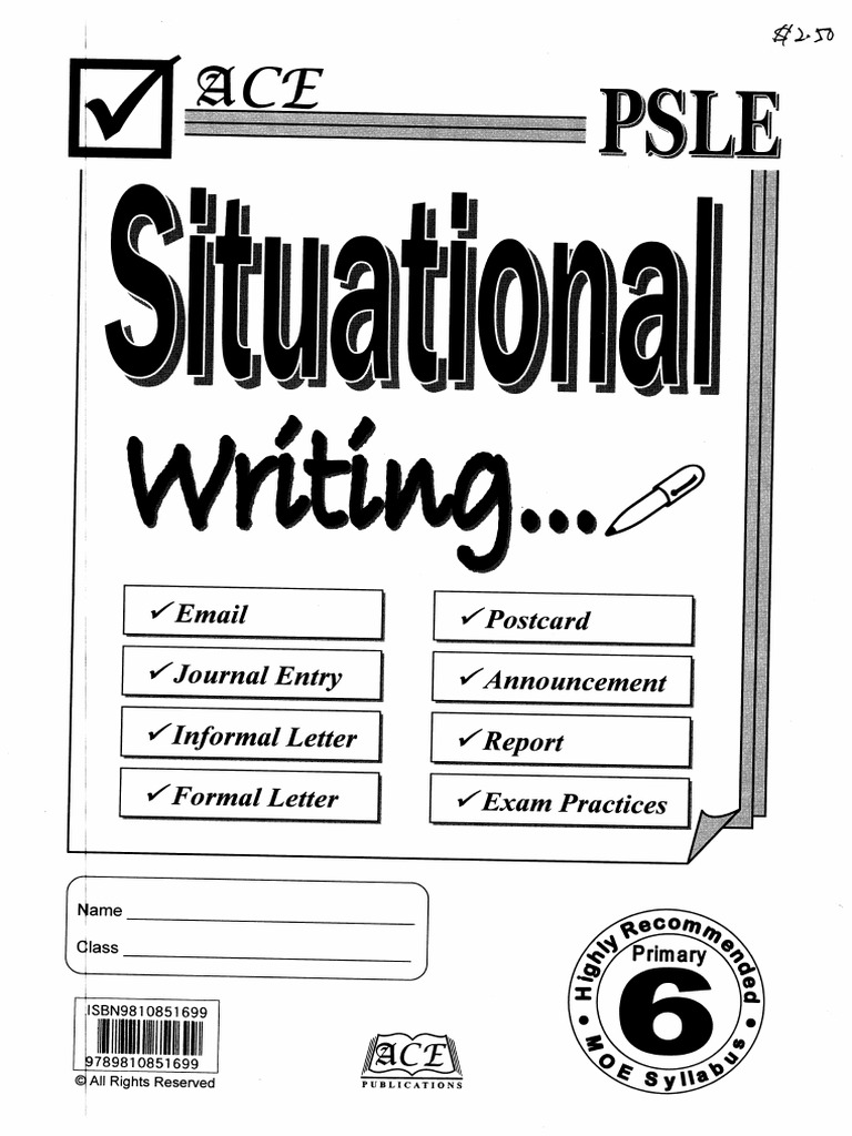 ACE Situational Writing P6 | PDF