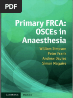 Anesthesia OSCE Guide for Students | PDF | Anesthesia | Health Care