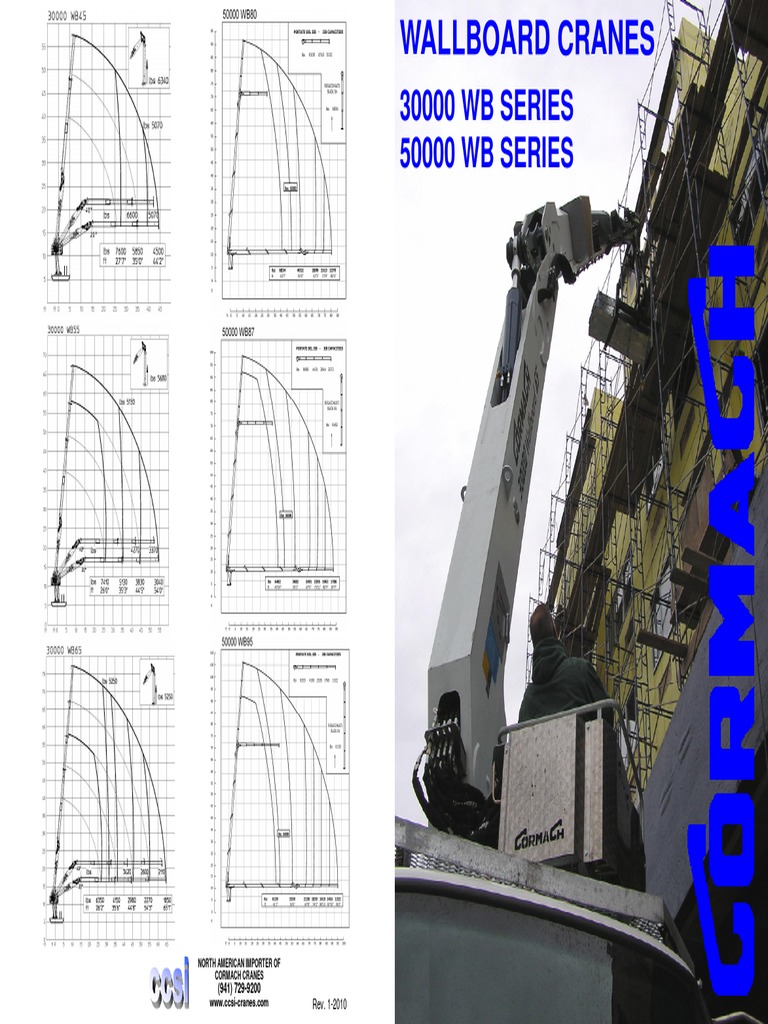 Cormach WB Lit 2010 | PDF | Crane (Machine) | Drywall