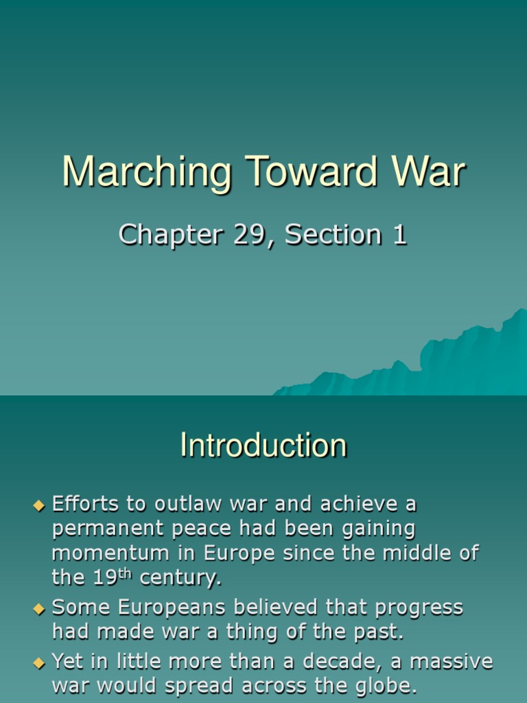 Marching Toward War: Chapter 29, Section 1 | PDF | German Empire ...