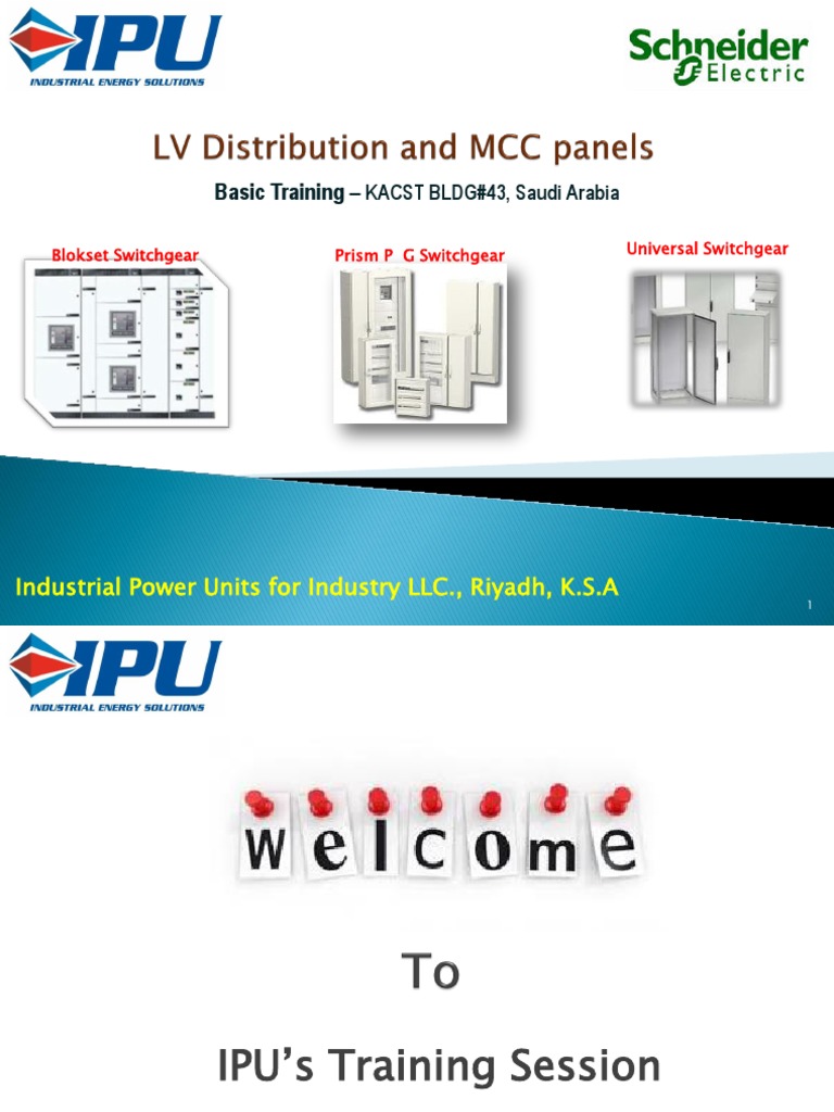 LV Panels Training Module | PDF | Power Engineering | Power (Physics)