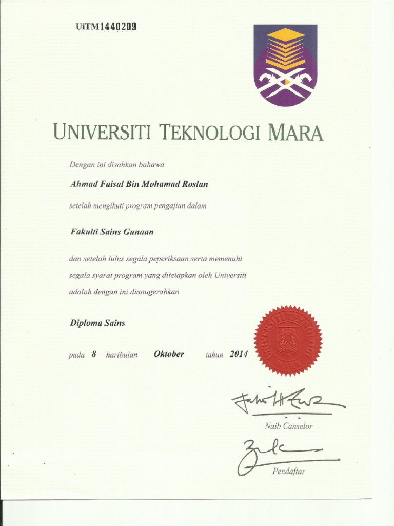 Sijil Diploma Malay | PDF