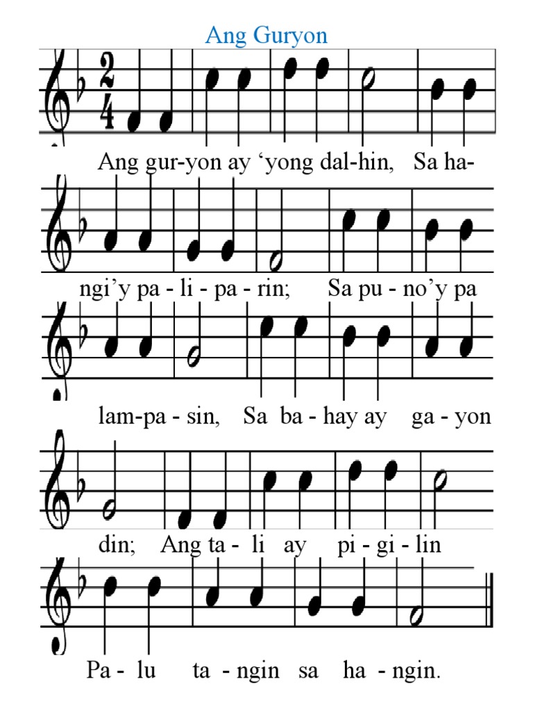 Ang Guryon (Score) | PDF