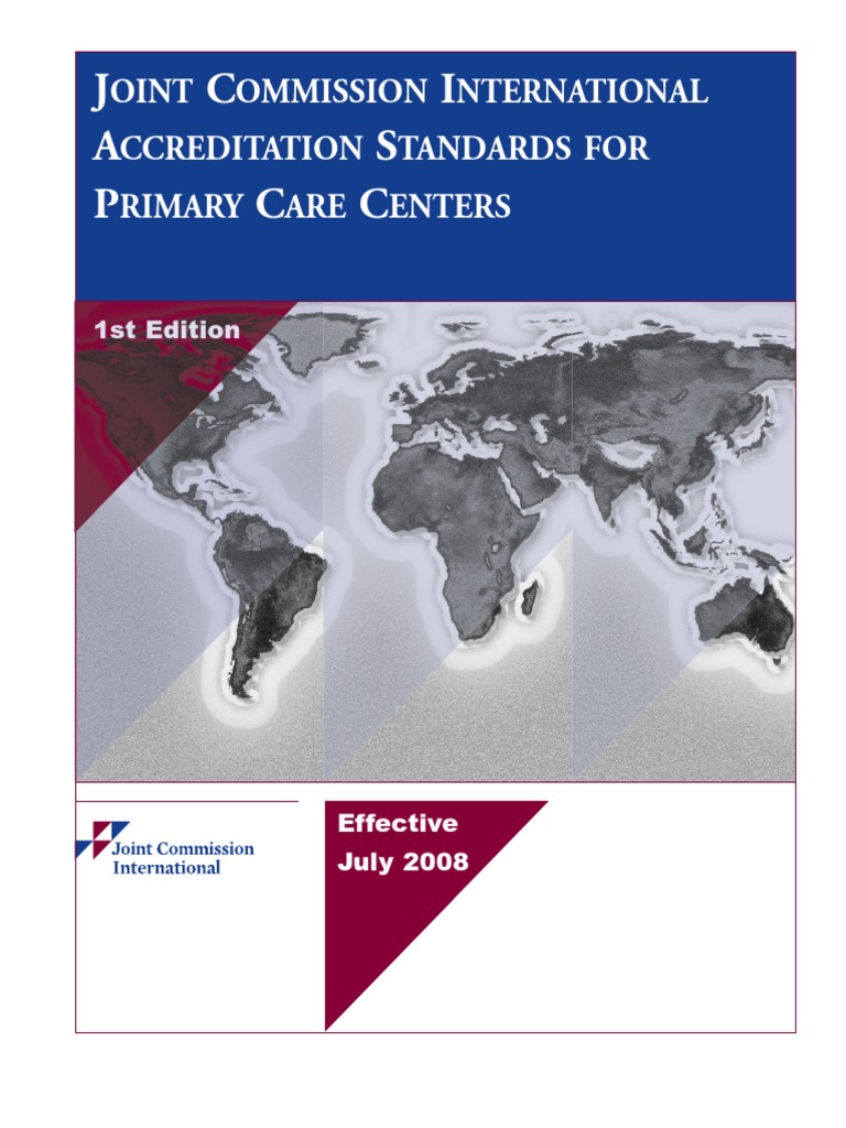JCI STD Primary Care Standards Only | Patient Safety | Primary Care