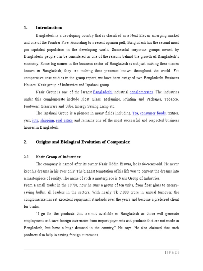 Bangladesh Business Giants: Nasir & Ispahani | PDF | Bangladesh | Exports