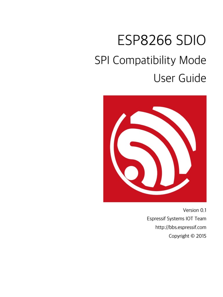 8h-Esp8266 Interface Sdio Spi Mode en v0.1-2 | PDF | Network Packet ...