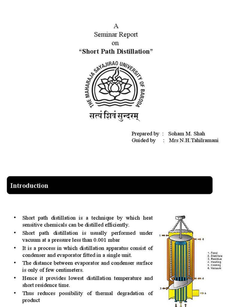 Short Path Distillation Overview | PDF | Distillation | Petroleum