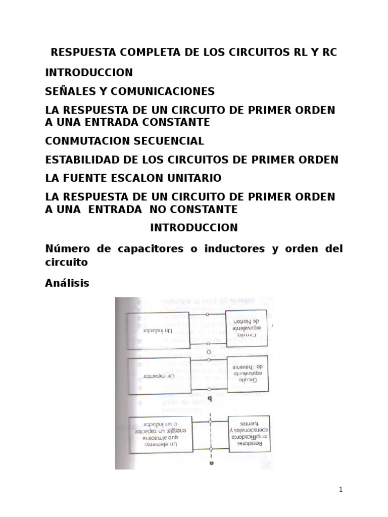Respuesta Completa de Los Circuitos RL y RC | PDF