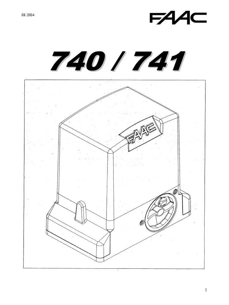 FAAC 740 Instrukcja | PDF