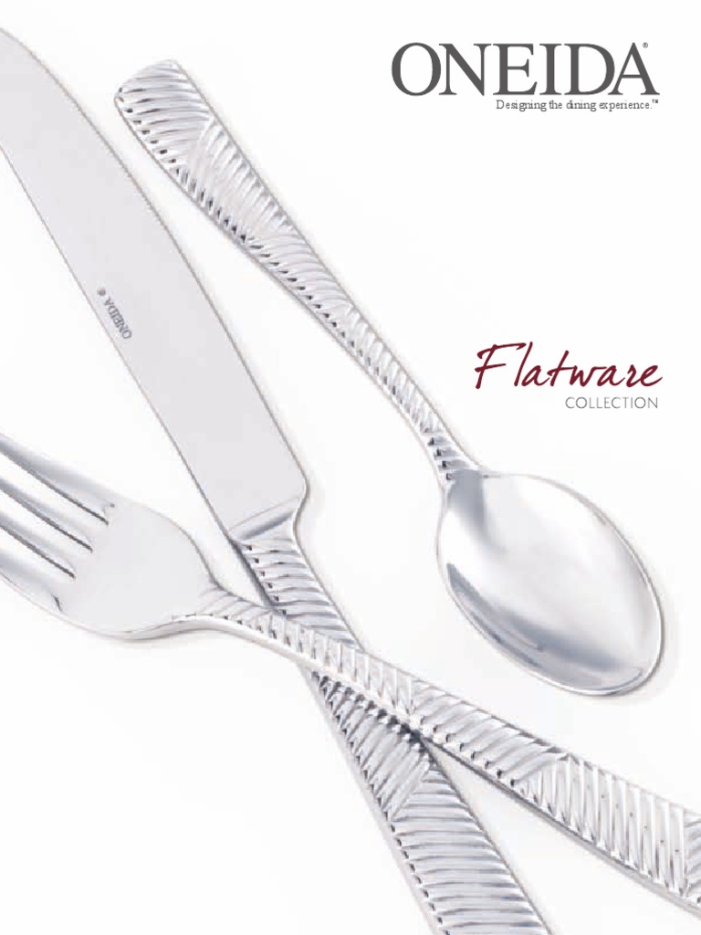 Oneida Flatware | PDF | Teaspoon | Spoon