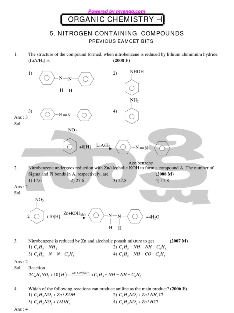 17.Organic Chemistry_Nitrogen Containing Compounds | Amine | Solubility ...