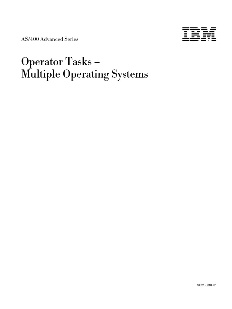 AS400 Operations Basic | PDF | Ibm System I | Operating System