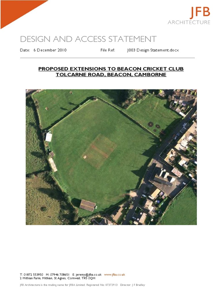 j003 Design Statement | PDF | Roof | Buildings And Structures