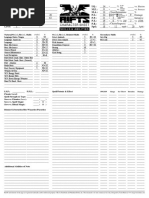 Heroes Unlimited Character Sheet | PDF | Leisure Activities | Entertainment