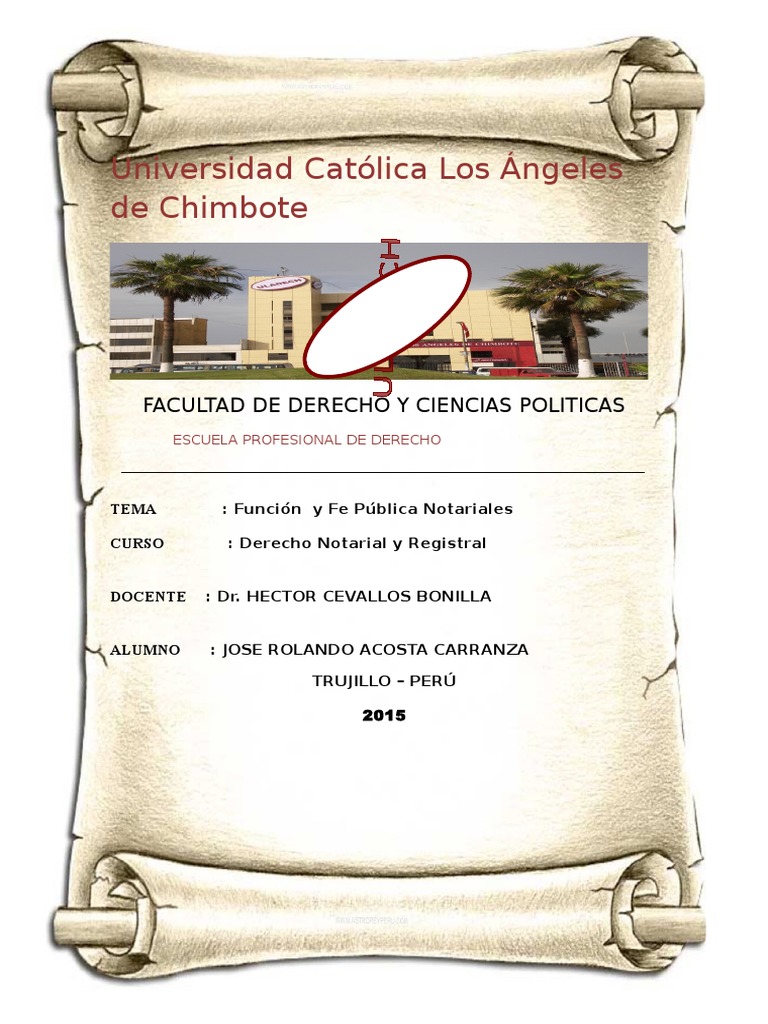 Fe Pública Notarial | Verdad | Conocimiento