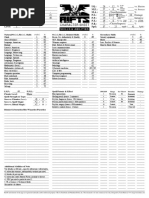 Rifts Character Sheet Fillable | PDF | Role Playing Games | Leisure