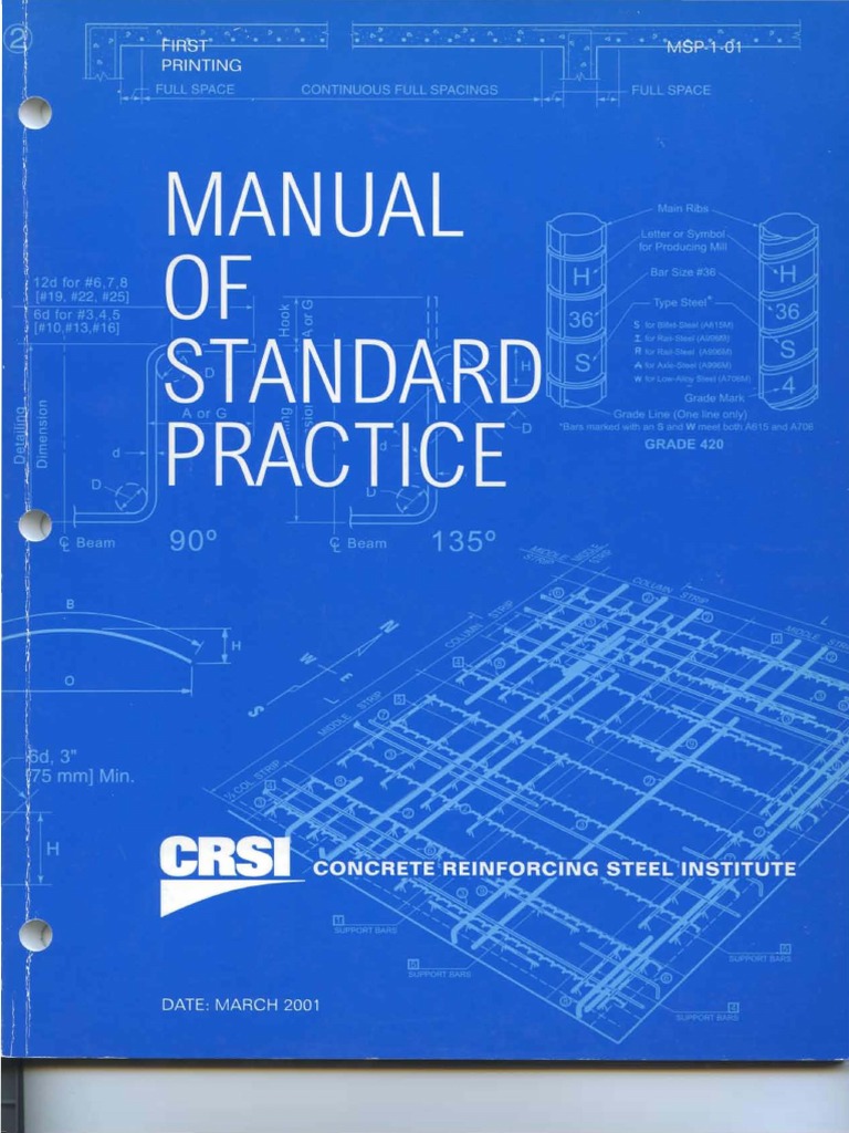 CRSI Reinforcing Bar Specifications | PDF | Home & Garden | Computers