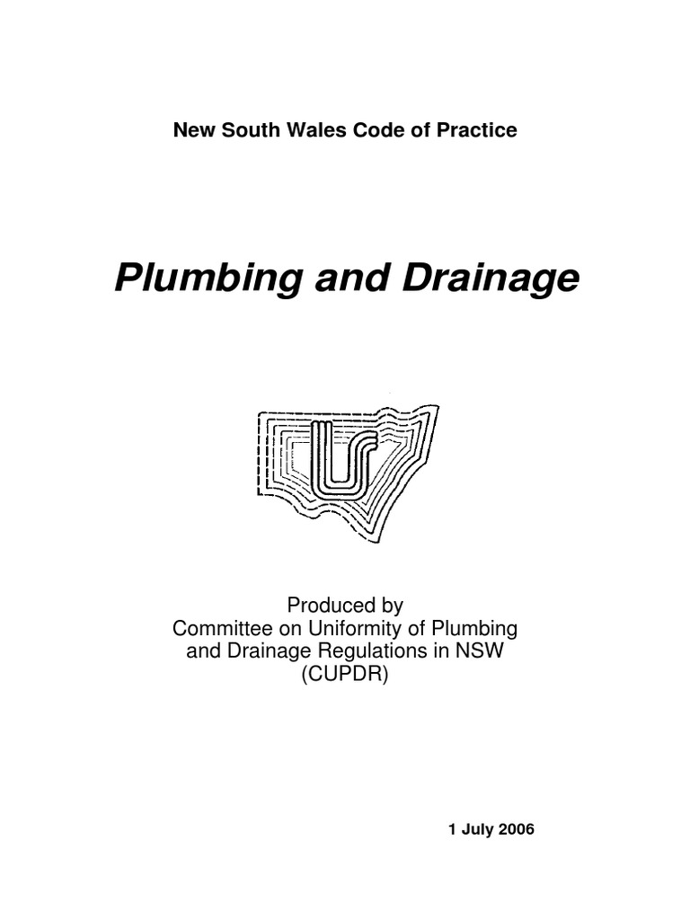 New South Wales Code of Practice For Plumbing and Drainage Third ...