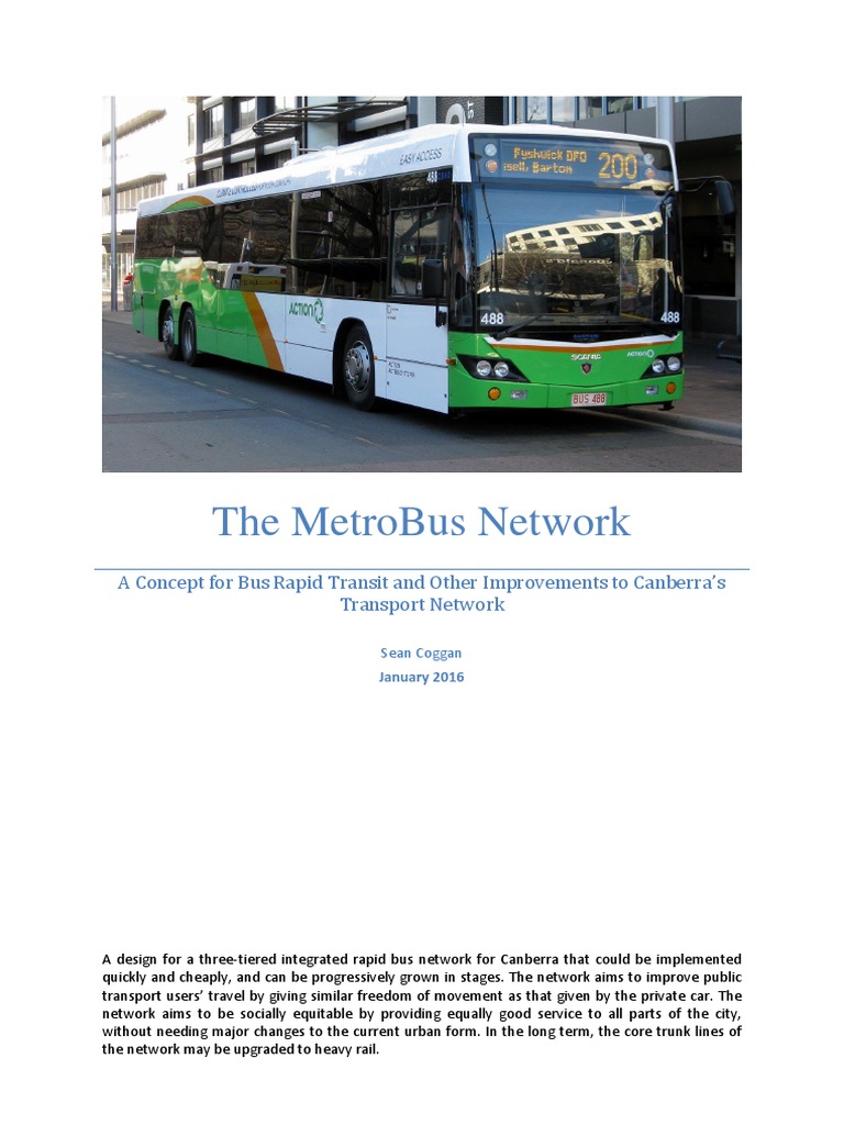 The MetroBus Network | PDF | Rail Transport | Public Transport